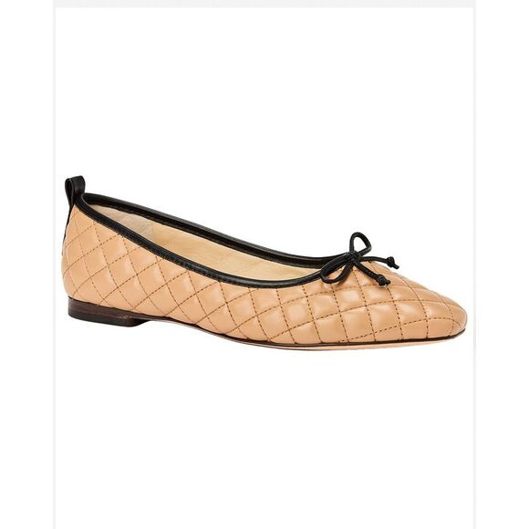 J. McLaughlin | Shoes | Jmclaughlin Anastasia Leather Ballet Flat Beige ...